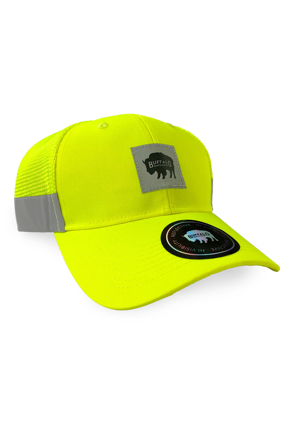 Buffalo Outdoors® Workwear Hi Vis Reflective Safety Trucker Hat